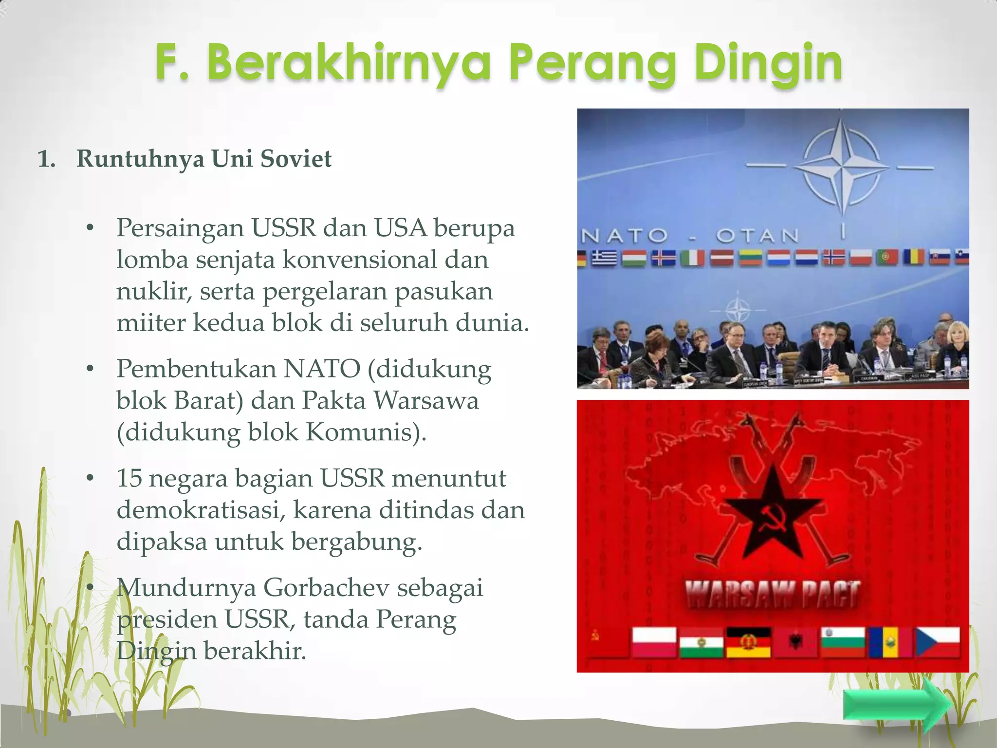 Sejarah XII IPS: Perkembangan dunia setelah PD II | PPTX