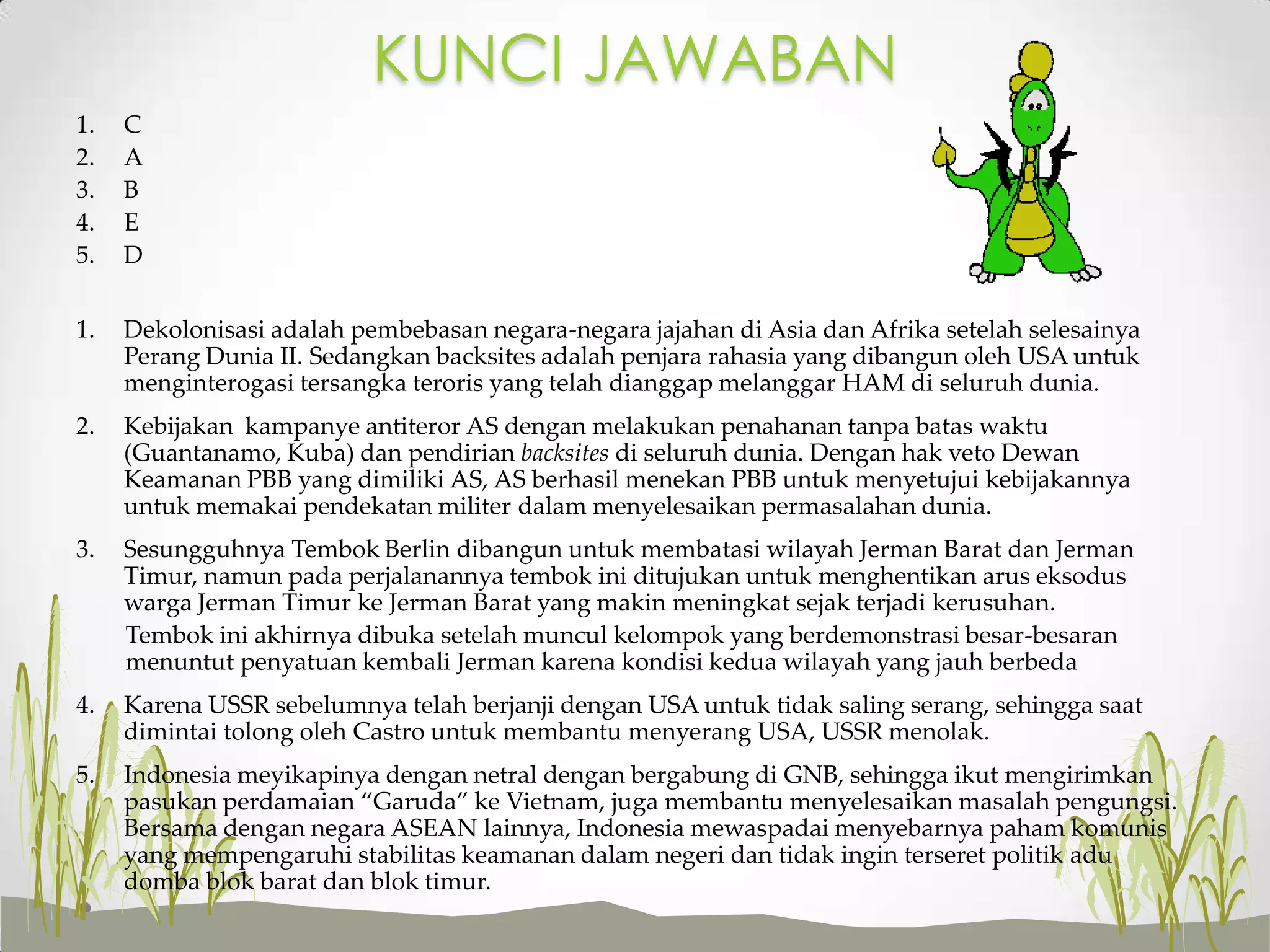 Sejarah XII IPS: Perkembangan dunia setelah PD II | PPTX