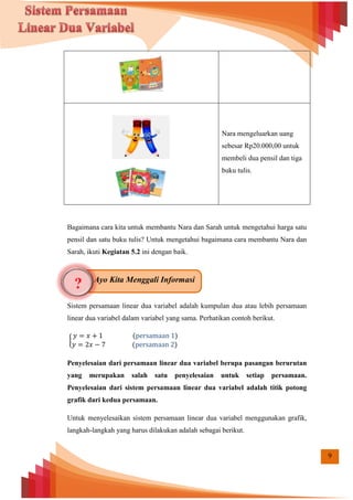 Bahan ajar sistem persamaan linear dua variabel kelas viii | PDF