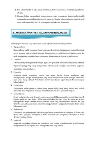 Bahan ajar 'sistem reproduksi' | PDF