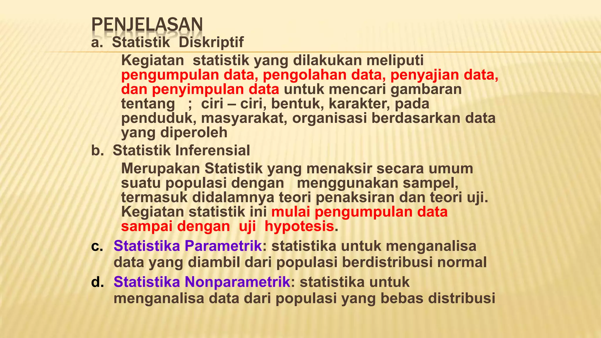 Bahan ajar statistik ekonomi | PPTX