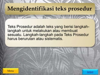 Bahan ajar teks prosedur | PPTX