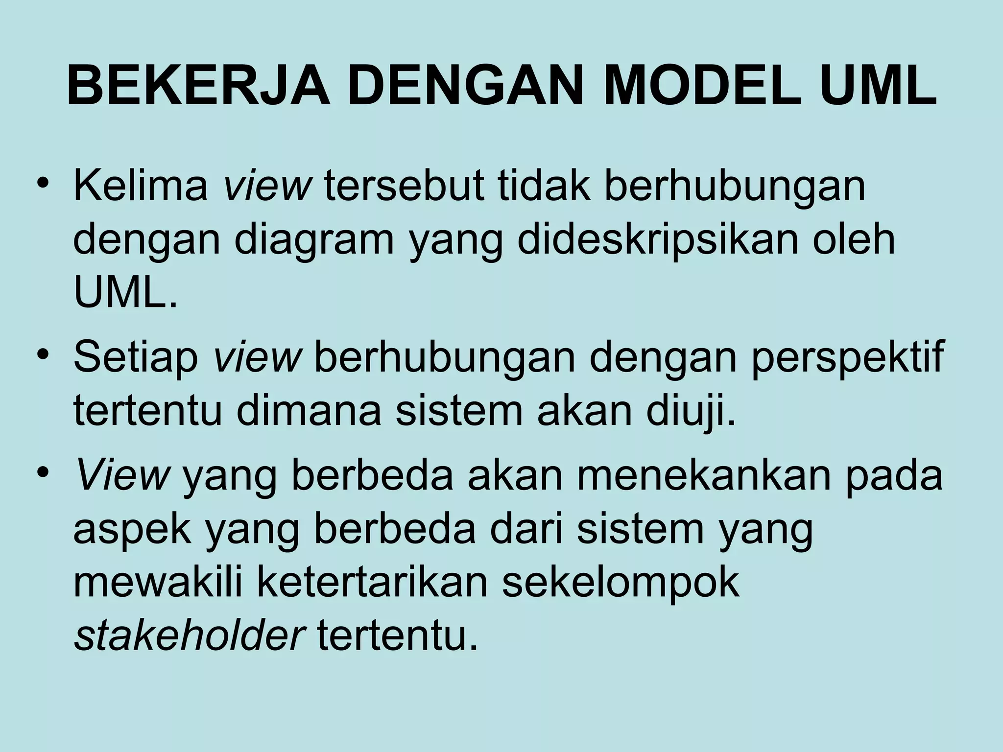 MATERI UML(Unified Modelling Language) | PPT
