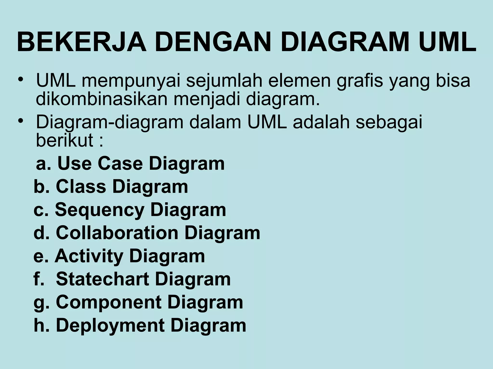 MATERI UML(Unified Modelling Language) | PPT