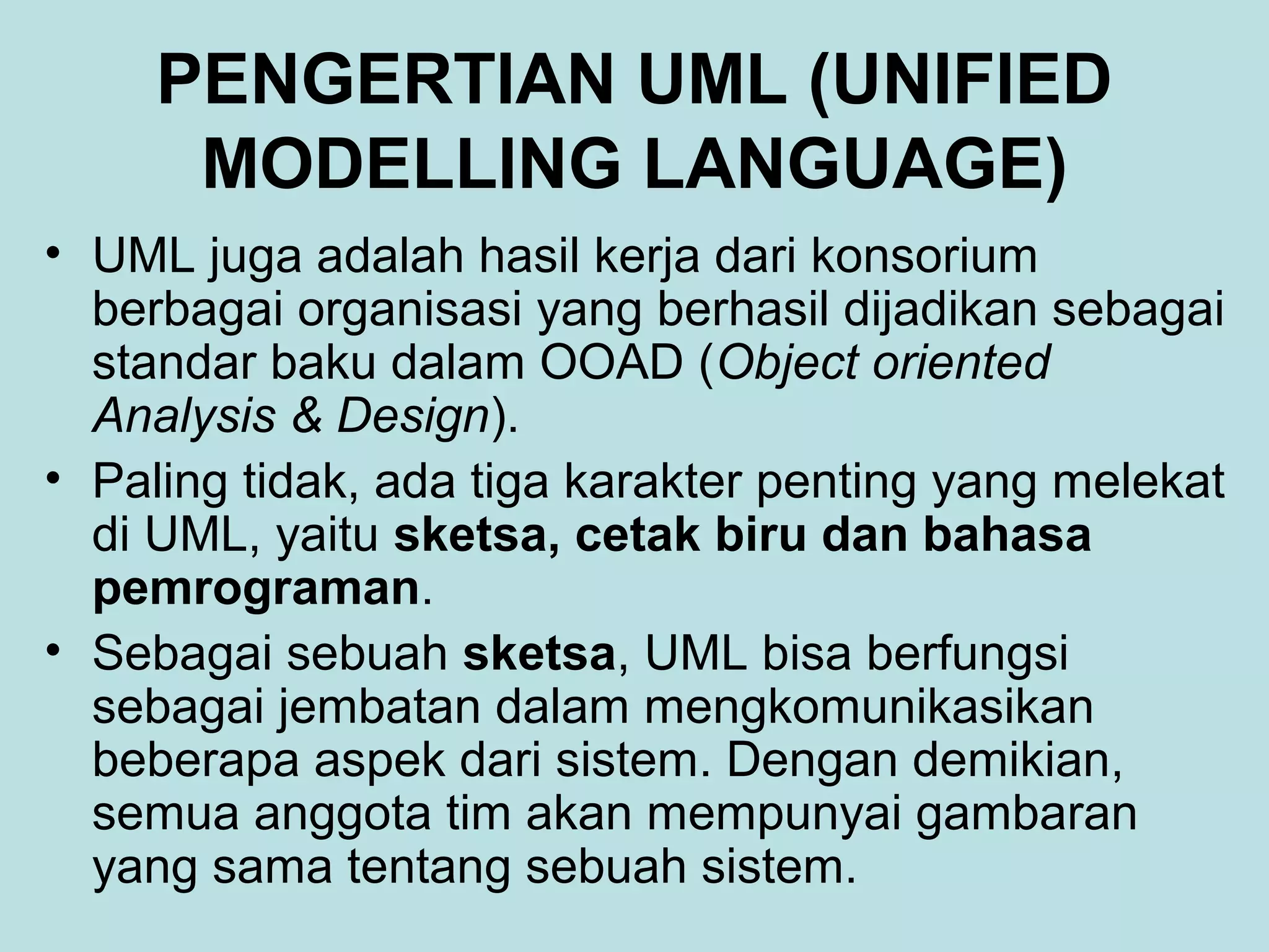 MATERI UML(Unified Modelling Language) | PPT