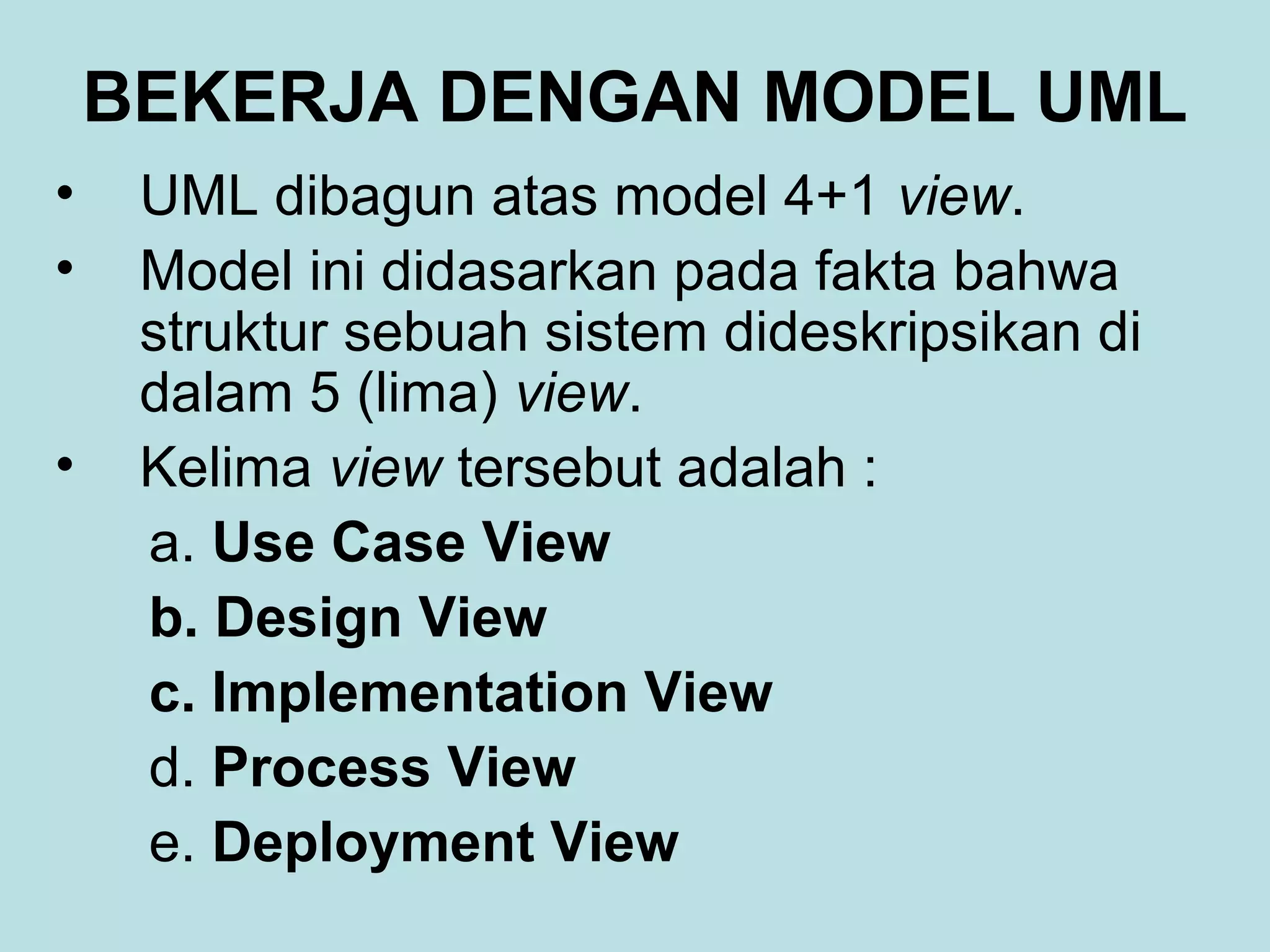 MATERI UML(Unified Modelling Language) | PPT