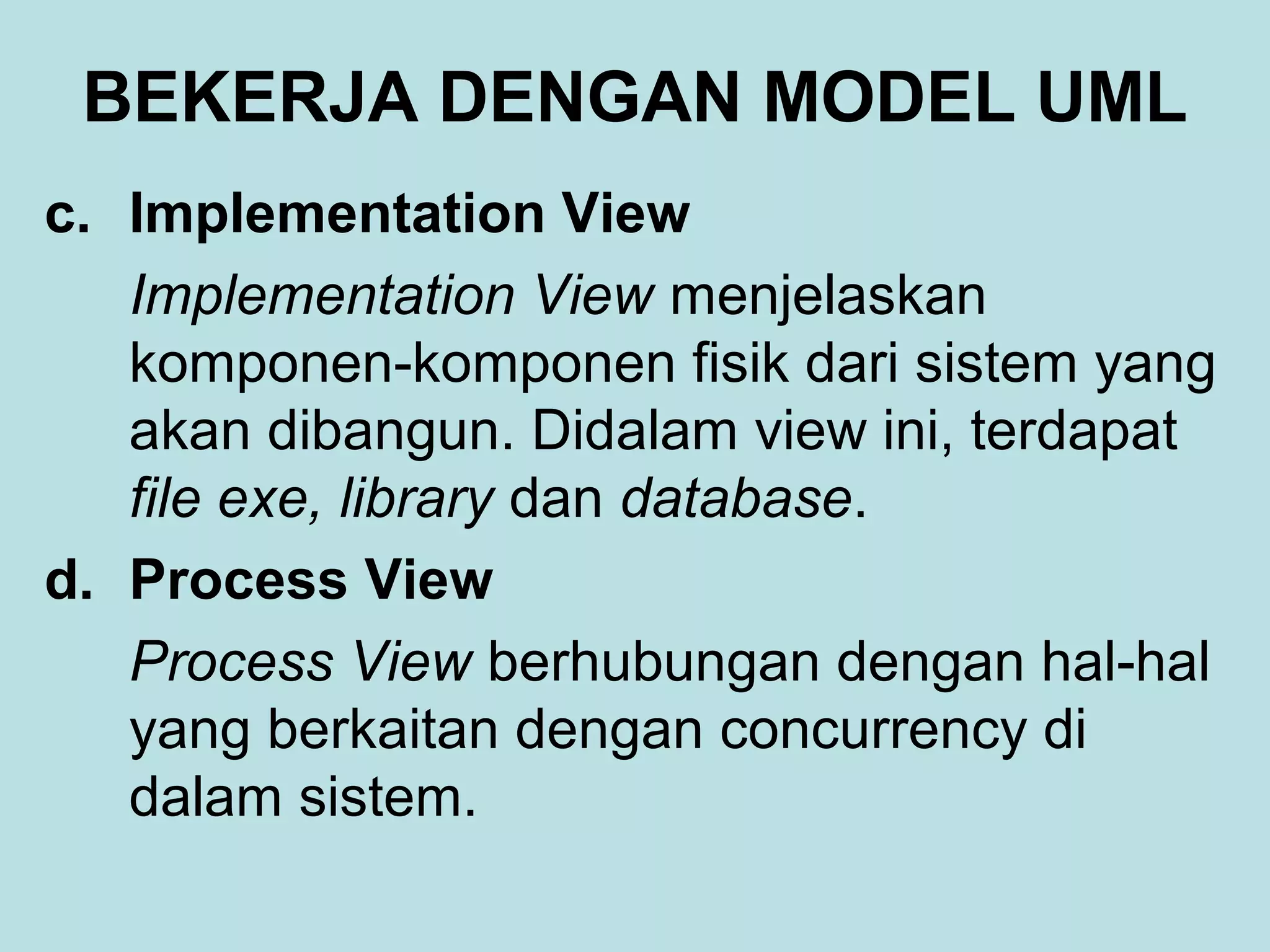 MATERI UML(Unified Modelling Language) | PPT