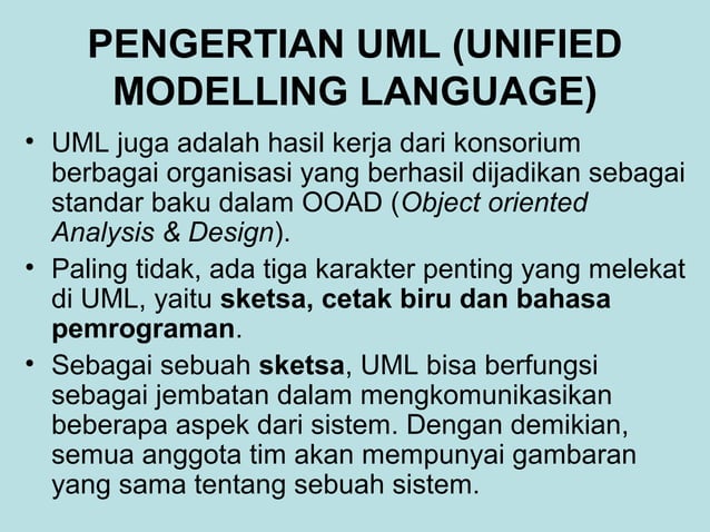 MATERI UML(Unified Modelling Language) | PPT