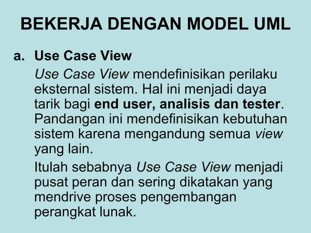 MATERI UML(Unified Modelling Language) | PPT