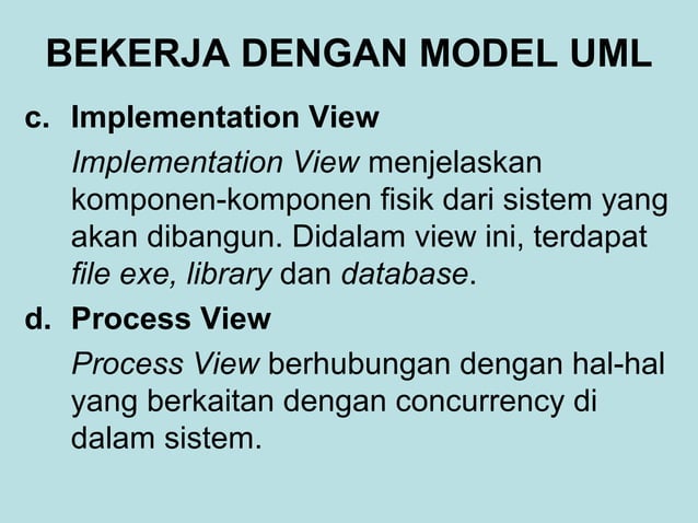 MATERI UML(Unified Modelling Language) | PPT