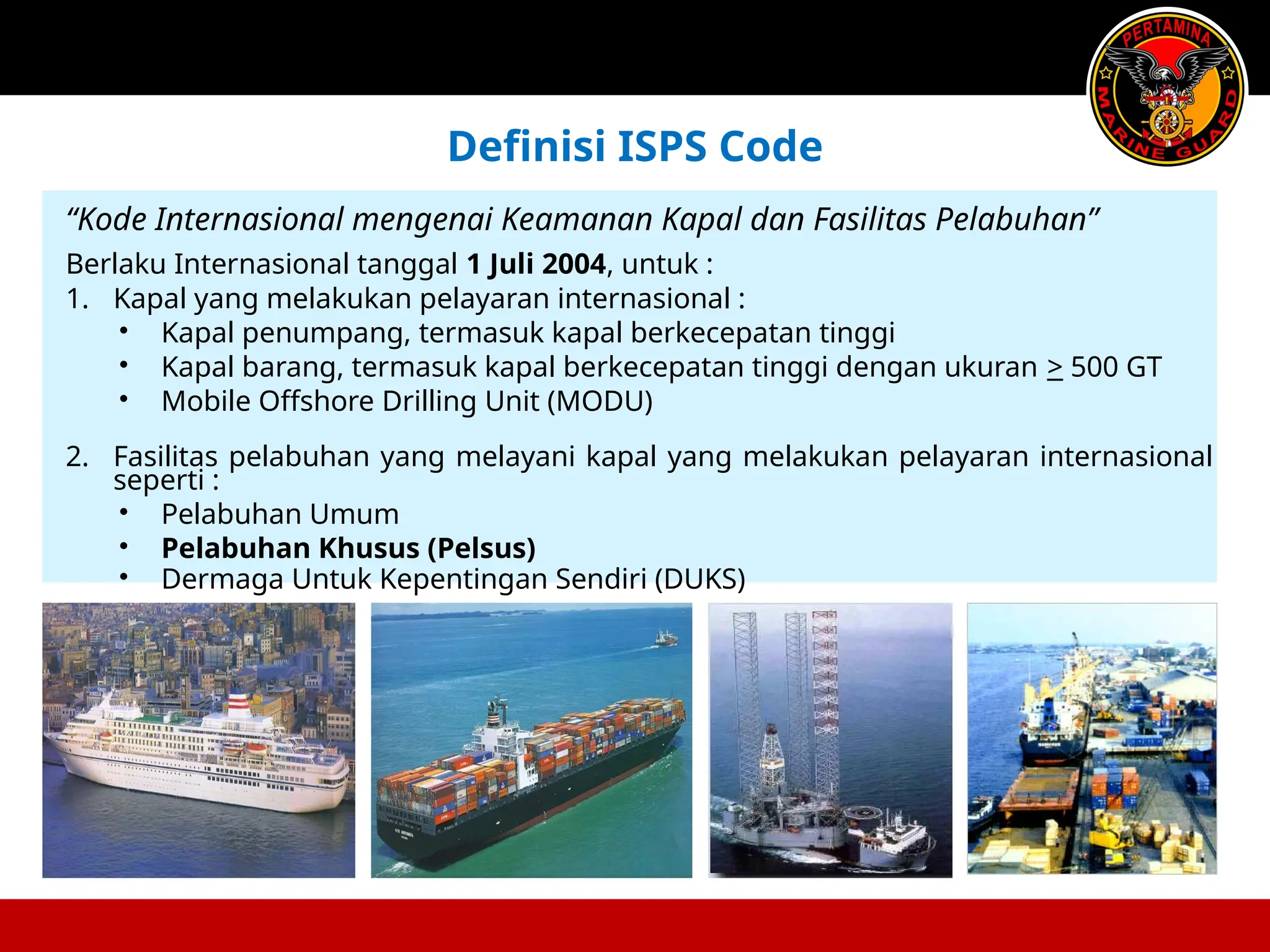 bahan ajar upskilling ISPS Code Pertamina Marine.ppt