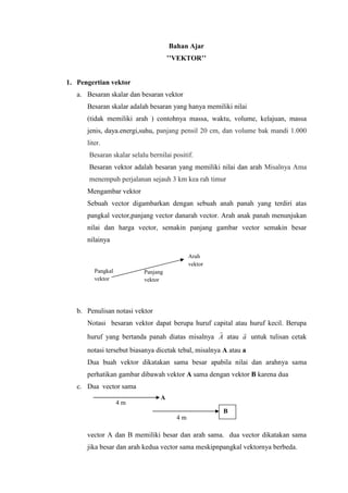BAHAN AJAR VEKTOR | PDF