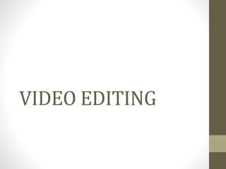 Bahan Ajar Video Editing yang baik dan b | PPT