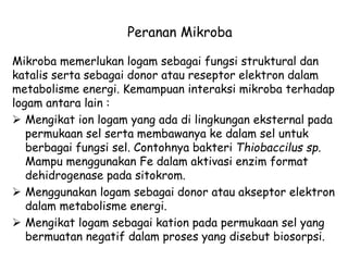 Bahan anorganik dan mikroba pendegradasinya | PPTX
