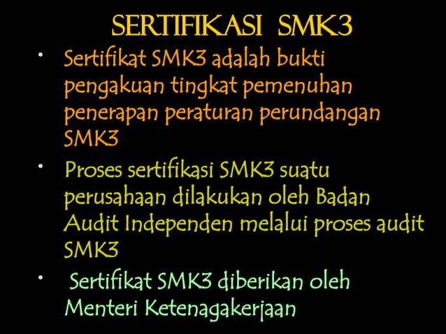 Materi Penilaian Penerapan SMK3 di Perusahaan .pptx