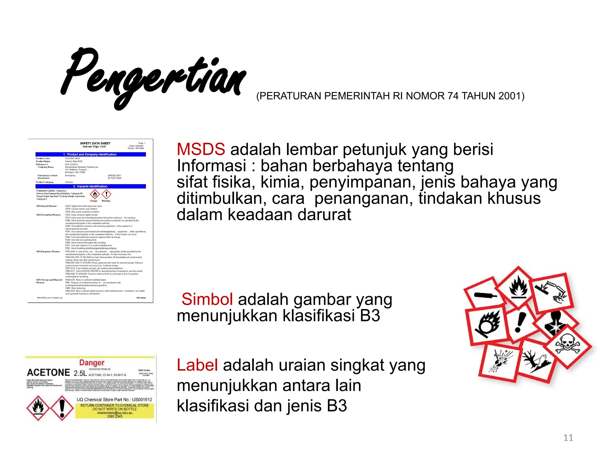 Bahan B3 yang ada di rumah sakit, apa saja | PPTX