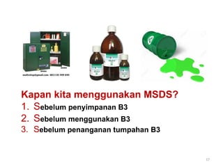 Bahan B3 yang ada di rumah sakit, apa saja | PPTX