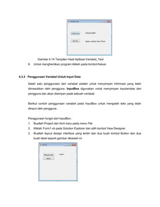 Penggunaan tipe data dan variabel | PDF