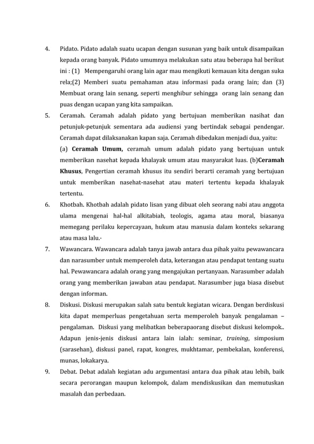 keterampilan berbahasa indonesia reseptif | PDF