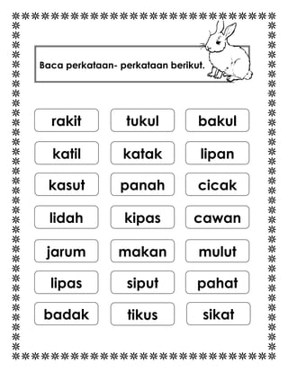 Bahan bacaan perkataan (pemulihan) | DOCX