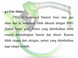 Bahan Bakar Alternatif | PPTX