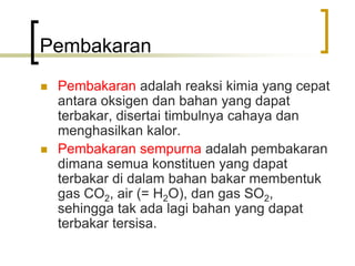 Bahan bakar dan pembakaran | PDF