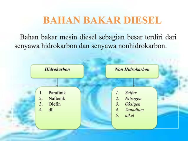 Bahan bakar diesel | PPTX