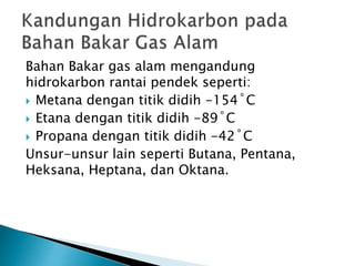 Bahan bakar gas | PPTX