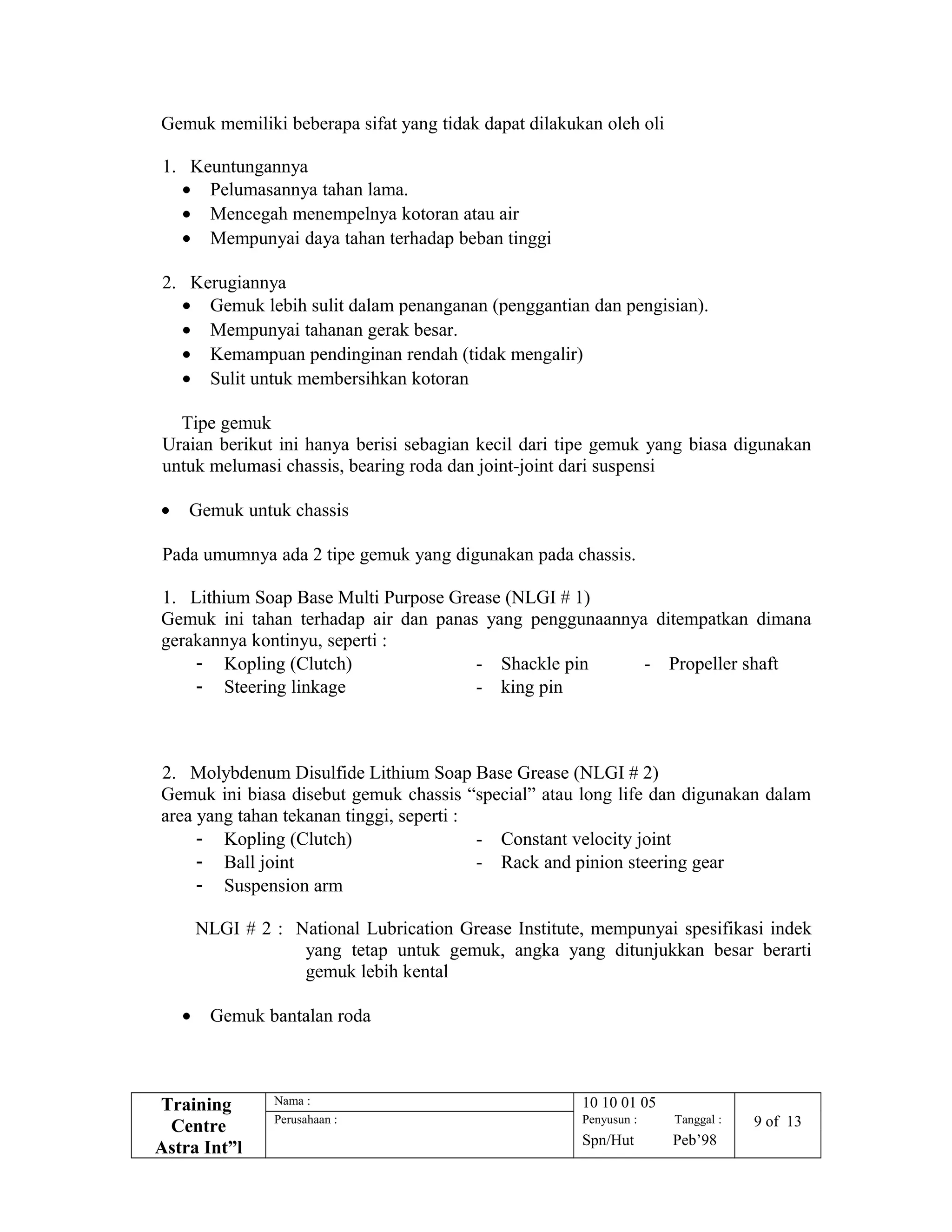 Bahan bakar & pelumas guru revisi | DOC