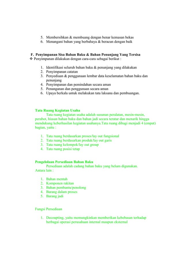 Bahan baku (Kewirausahaan) | DOCX