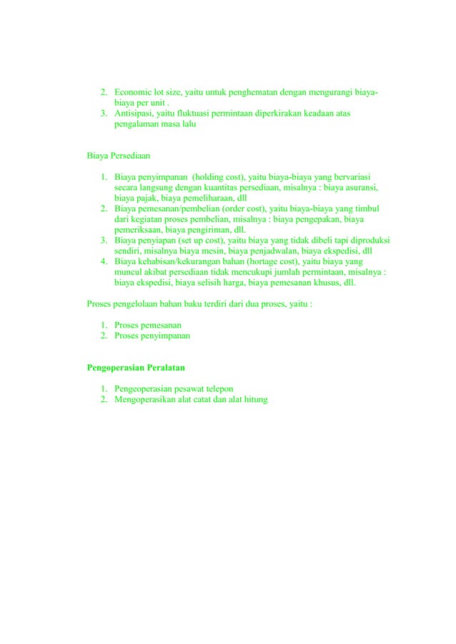 Bahan baku (Kewirausahaan) | DOCX