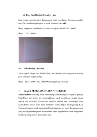 KACA (Materi: Bahan Bangunan) | DOCX