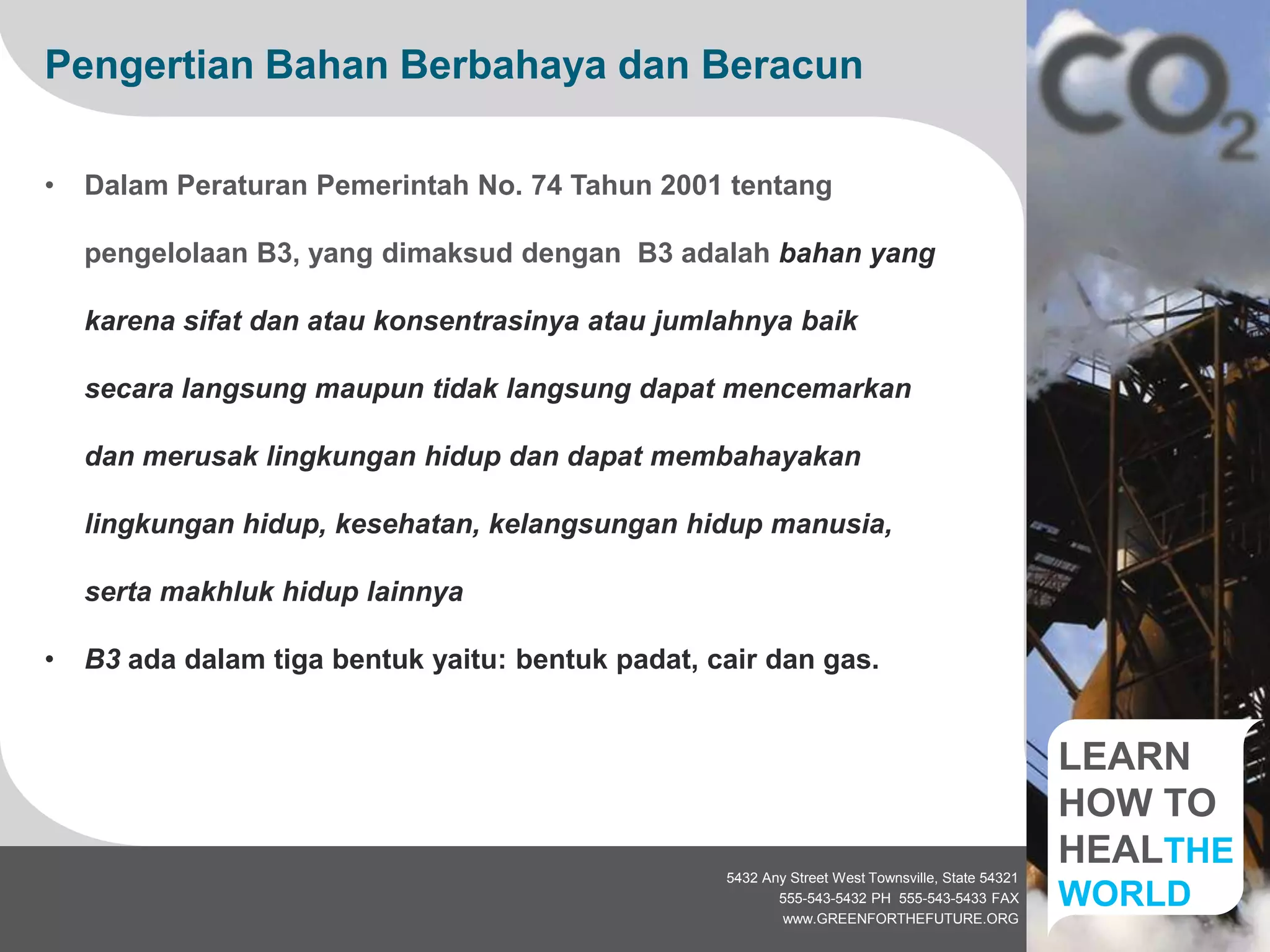 Bahan berbahaya dan beracun | PPTX