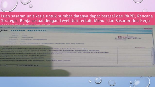 Bahan bimtek penyusunan profil risiko dan penyelelenggaraan manajemen ...