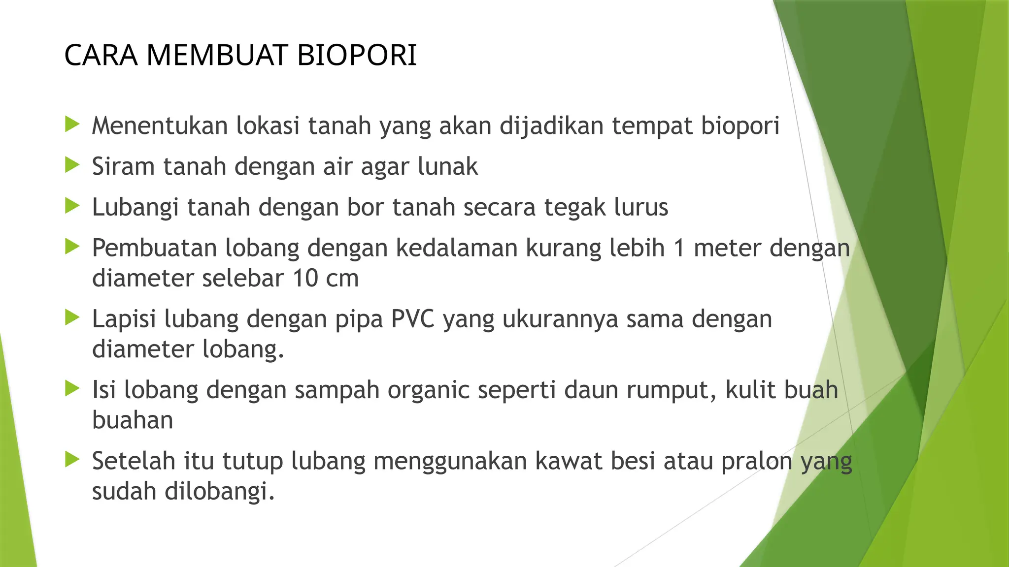 BAHAN BIOPORI MERUPAKAN KEBUTUHAN UNTUK MENANGGULANGI BANJIR.pptx