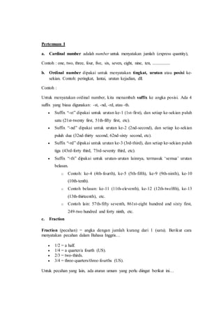 Bahan cardinal number | PDF