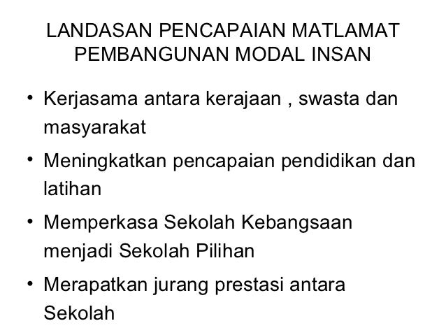 Bahan ceramah modal insan