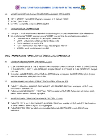 NOTA RINGKAS VLE FROG | PDF