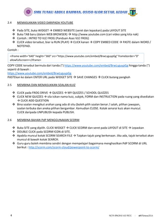 NOTA RINGKAS VLE FROG | PDF