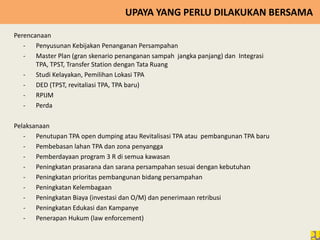 Kebijakan dan Strategi Pembangunan Bidang Persampahan | PPTX