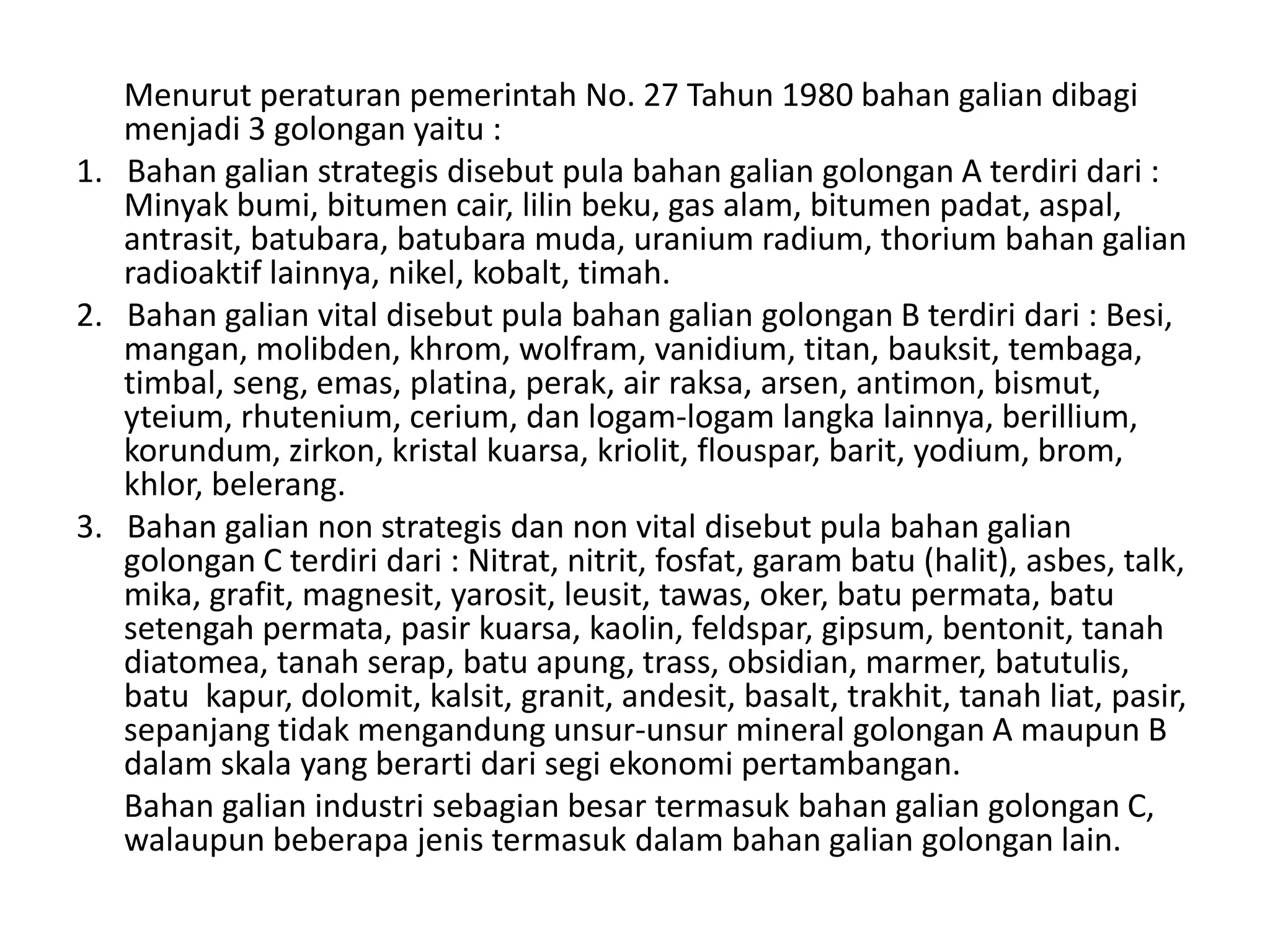 Bahan galian industri | PPTX