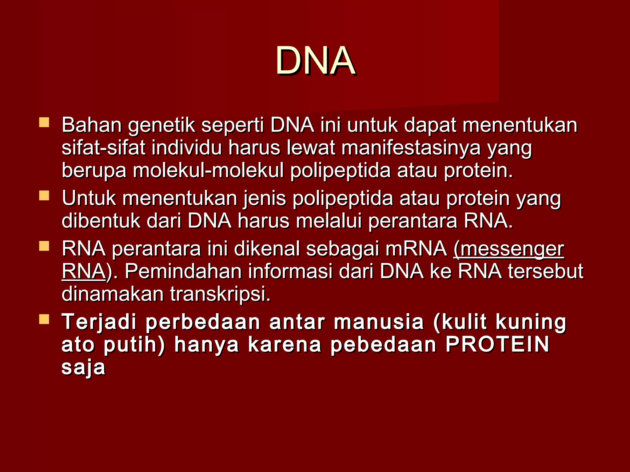 Bahan genetik | PPT