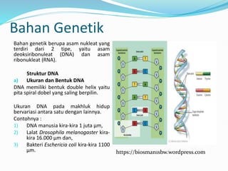 BAHAN GENETIK dan EKSPRESI GEN MAHLUK HIDUP.pptx