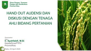 BAHAN hand out kadis - contoh bahan paparan kadis | PPT