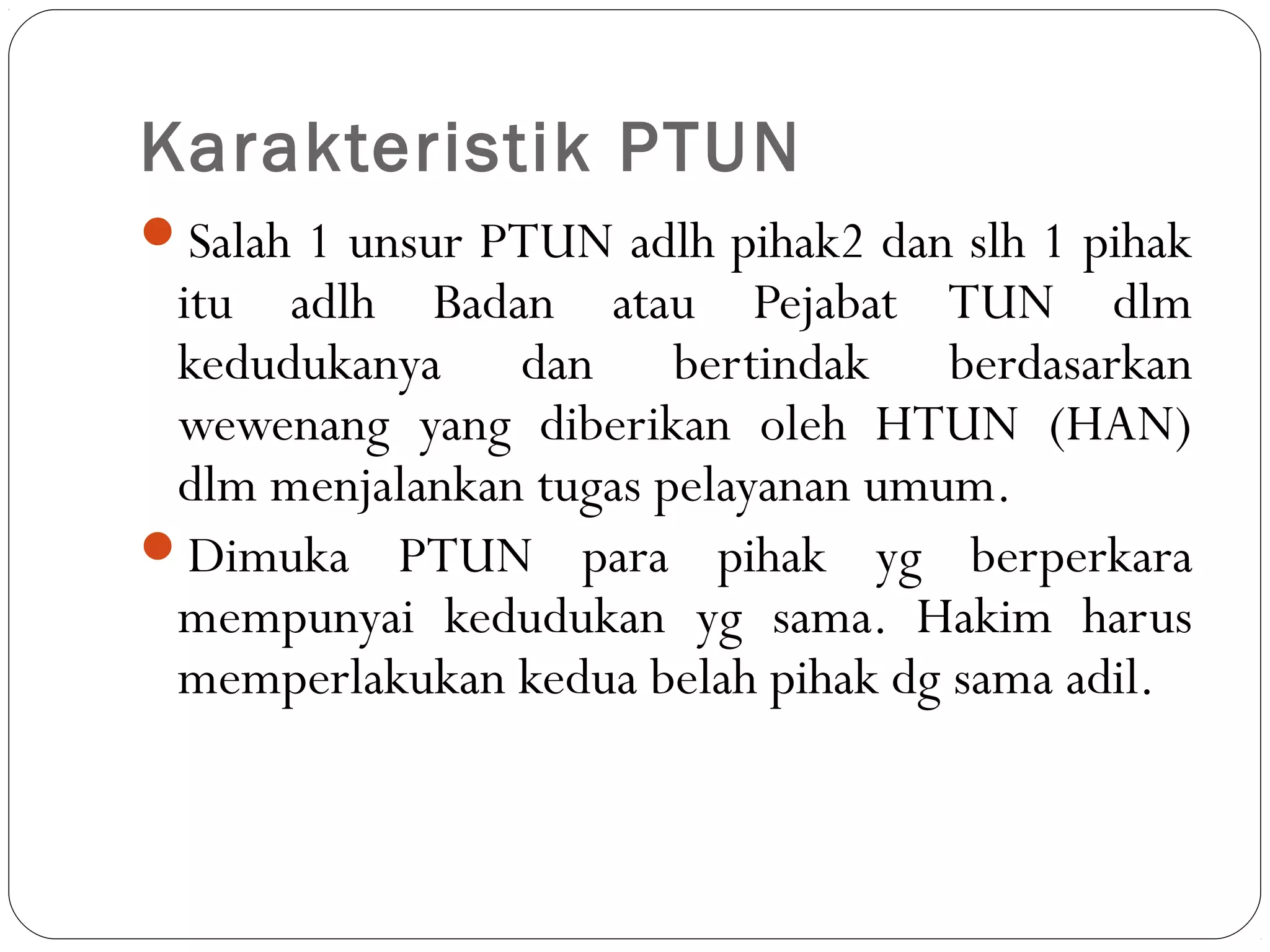 HUKUM ACARA PERADILAN TATA USAHA NEGARA | PPT