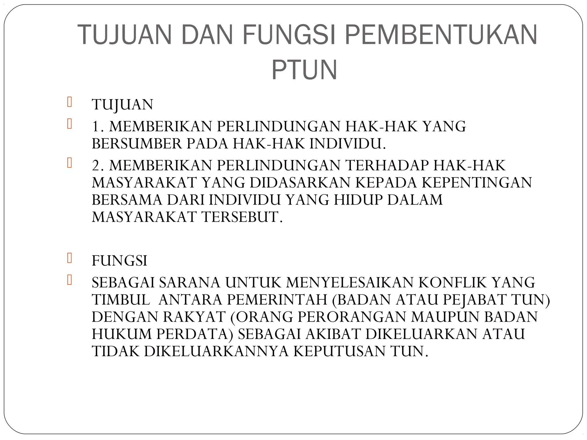 HUKUM ACARA PERADILAN TATA USAHA NEGARA | PPT