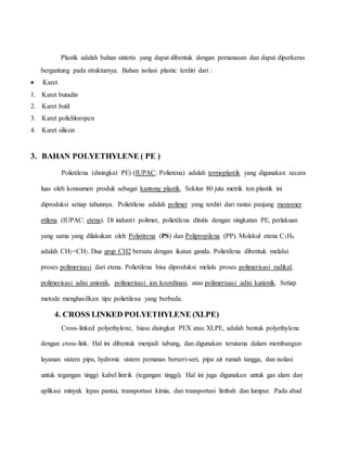Bahan isolasi penghantar listrik | PDF