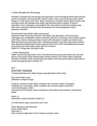 Bahan kerja kayu | DOCX