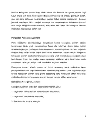 Bahan kesegaran jasmani | DOCX