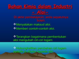 Bahan kimia dalam industri | PPT